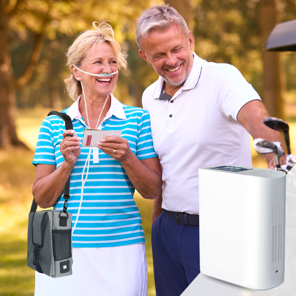 Small Quiet Portable 1-7L Adjustable Oxygen Concentrator | 11 Hrs ...
