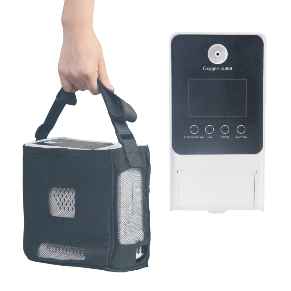 7 Liters Continuous Flow Portable Battery Oxygen Concentrator | Portable O2 Concentrator | Home ...