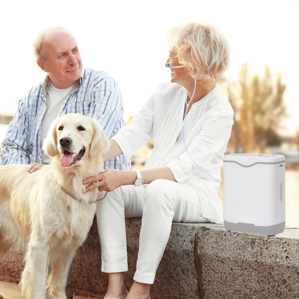 5L Continuous Flow Portable Battery Oxygen Concentrator | Portable O2 ...