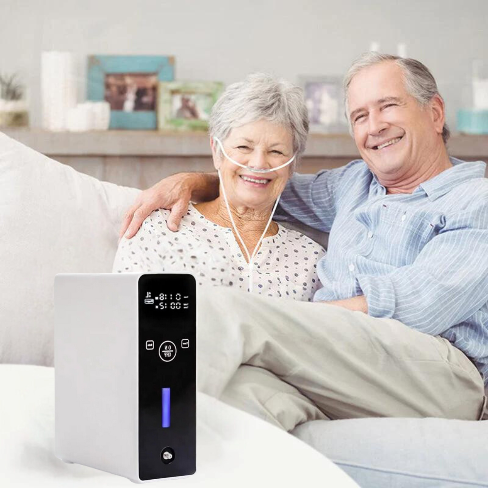 1-5L Adjustable Portable Oxygen Concentrator with 3 Hours Battery ...