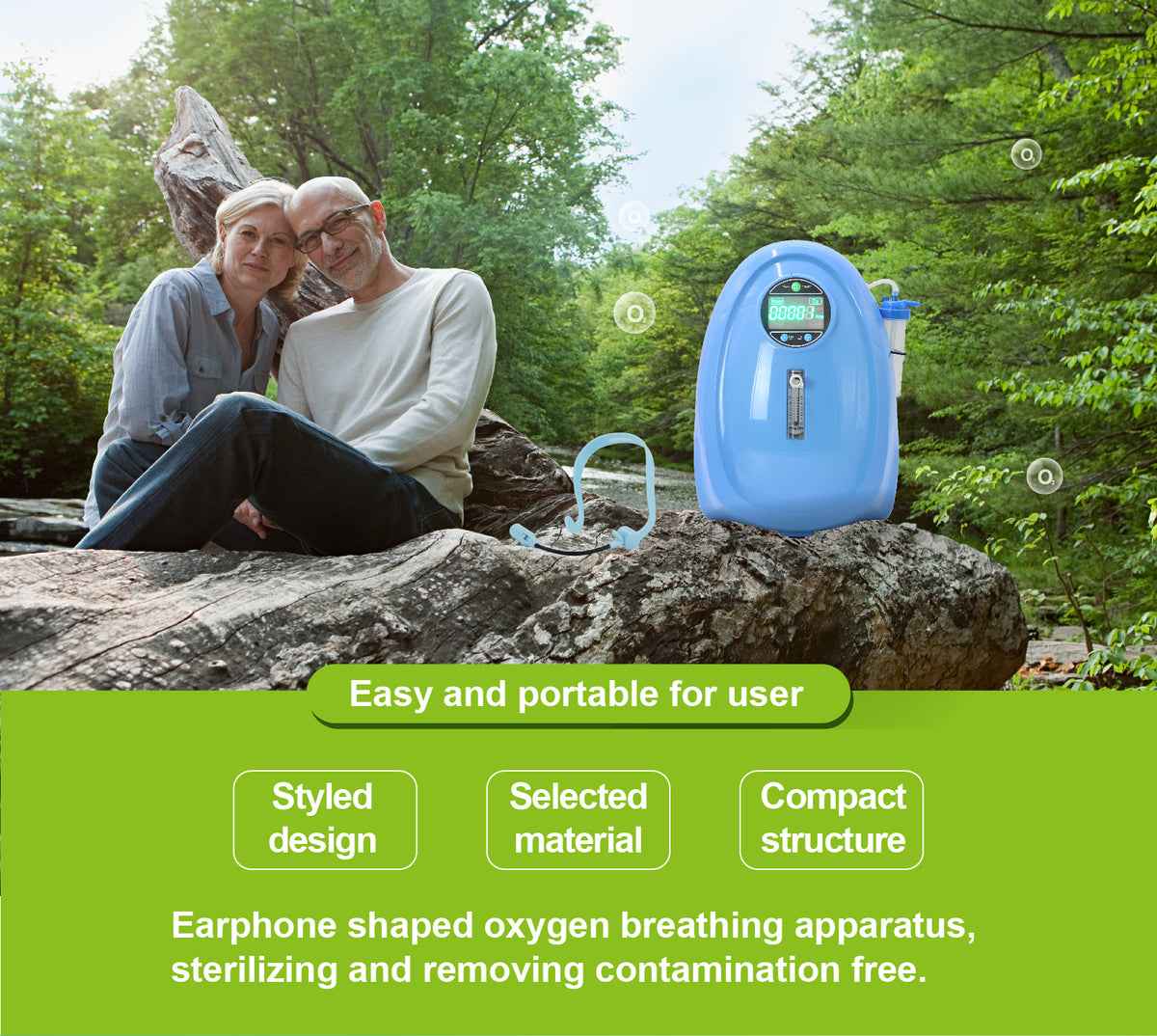 Home Use 1-5L Adjustable Oxygen Concentrator | 93% Oxygen Purity ...