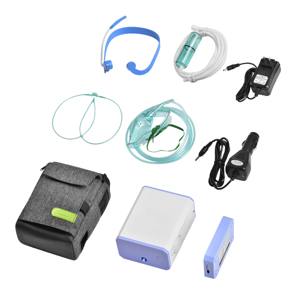 3L Continuous Flow Portable Oxygen Concentrator For Travel | Long-time ...