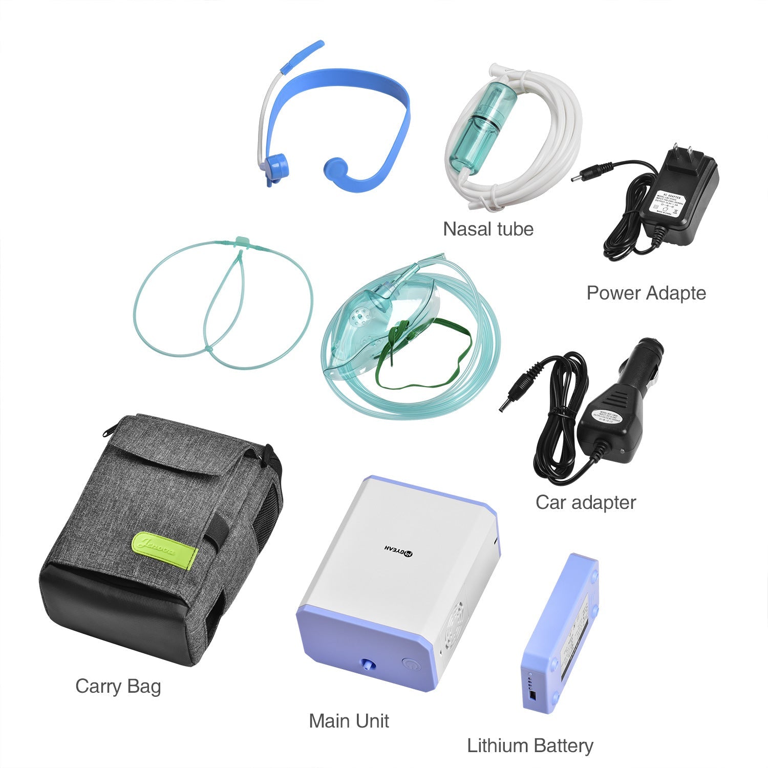 3-3.5L Fixed Flow Portable Oxygen Concentrator | With 2 Hours Battery